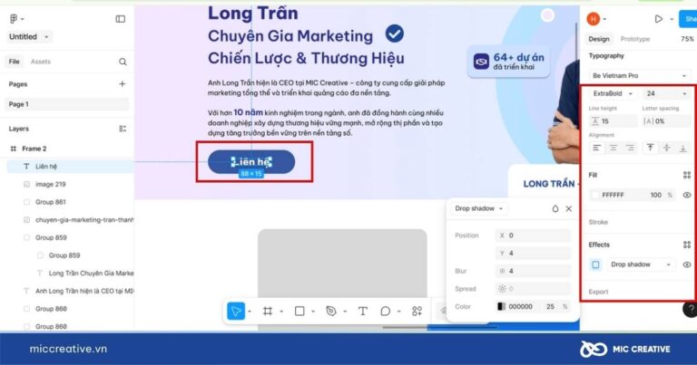 Hướng dẫn sử dụng Figma thiết kế giao diện website từ A-Z